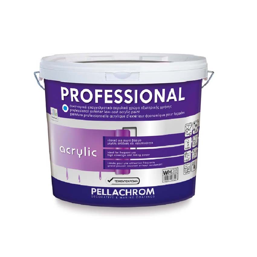 ACRYLIC PROFESSIONAL 3Lt ΚΕΡΑΜΙΔΙ – Μόνωση και Χρώμα – Χ. Μητσιογιάννης